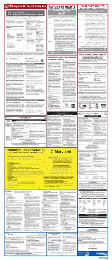 Product: Maryland and Federal Combined Poster Kit
