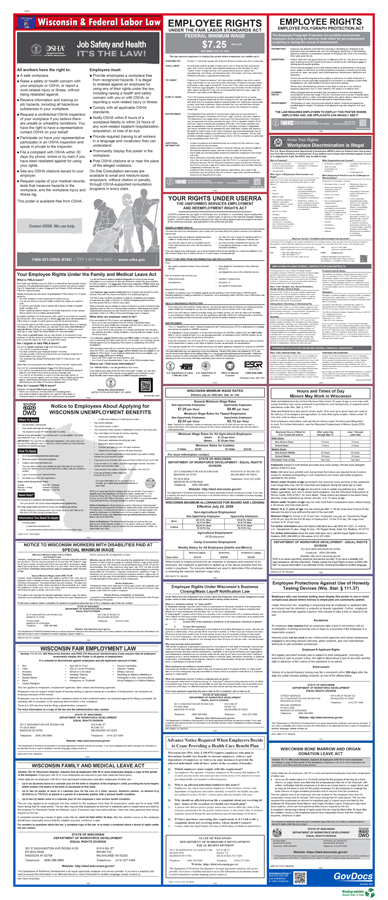 Product: Wisconsin and Federal Combined Poster Kit
