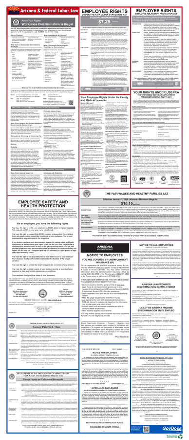 Product: Arizona and Federal Combined Poster Kit